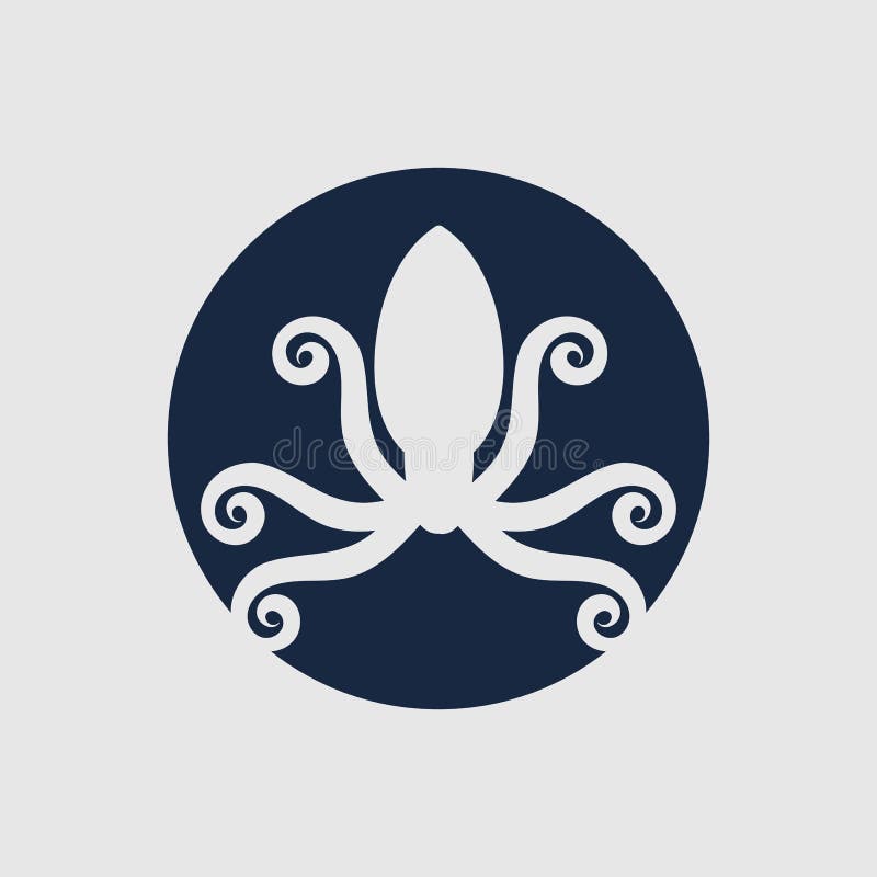 Templates for Octopus Logos, Labels and Emblems Vector Illustration ...