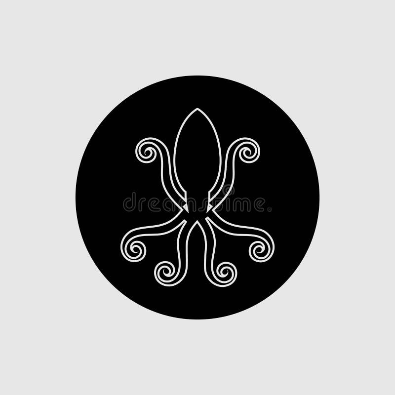Templates for Octopus Logos, Labels and Emblems Vector Illustration ...