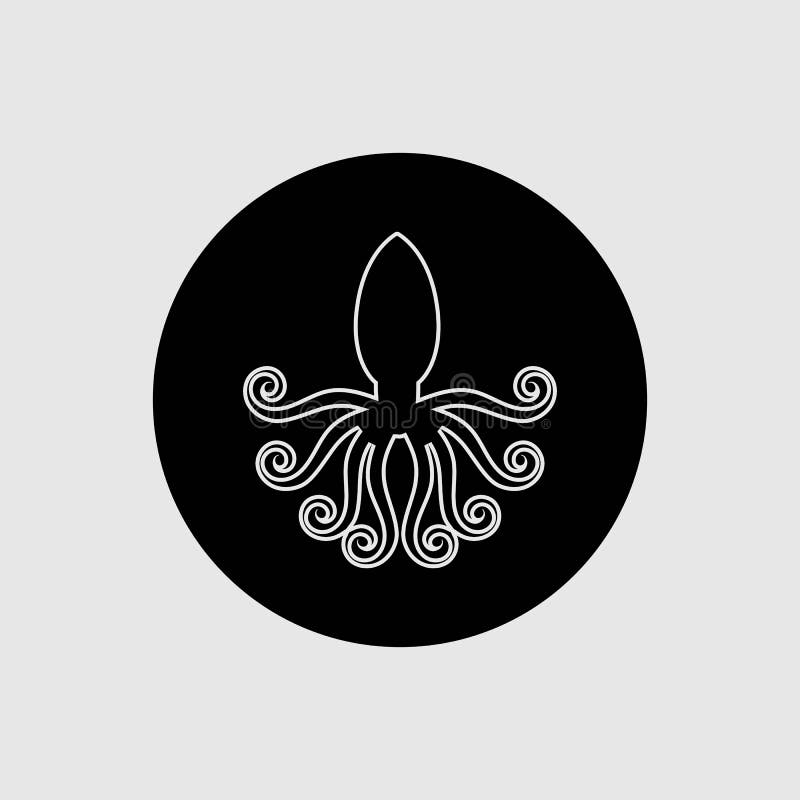 Templates for Octopus Logos, Labels and Emblems Vector Illustration ...