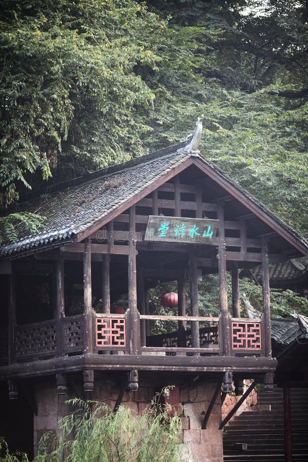 Chinese Riverside House stock photo. Image of china, guilin - 10617546