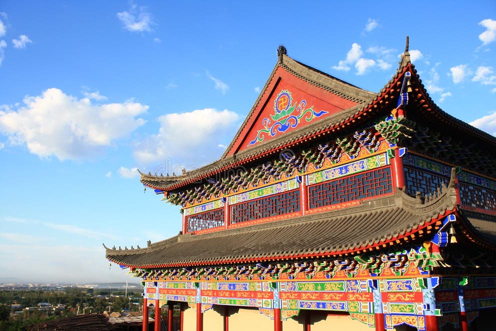 Temple stock image. Image of culture, blue, pavilion - 23270571
