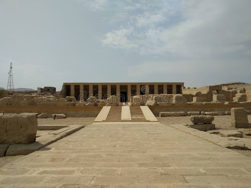 Temple of Abydos in Egypt stock image. Image of ruins - 159728507