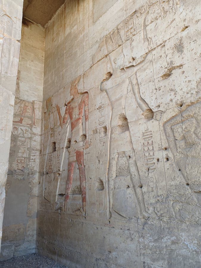 Temple of Abydos. Osireion stock image. Image of geology - 377799065