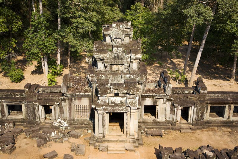 Temple in Angkor stock photo. Image of ruin, forest, jungle - 22769284