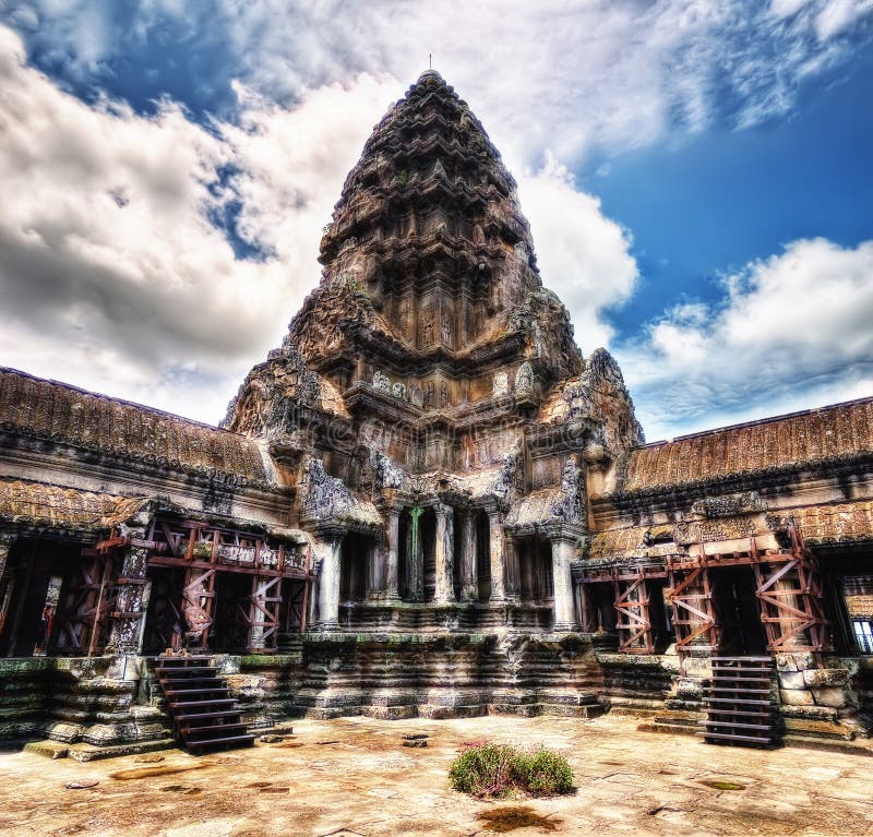 Temple in Ankor Wat stock photo. Image of culture, scenic - 102515008