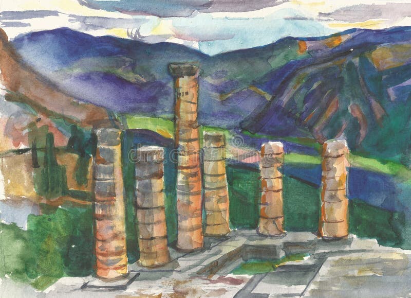 Temple Delphi Stock Illustrations – 20 Temple Delphi Stock ...