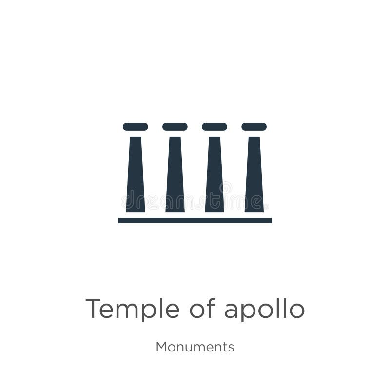 Temple of Apollo Icon Vector. Trendy Flat Temple of Apollo Icon from ...