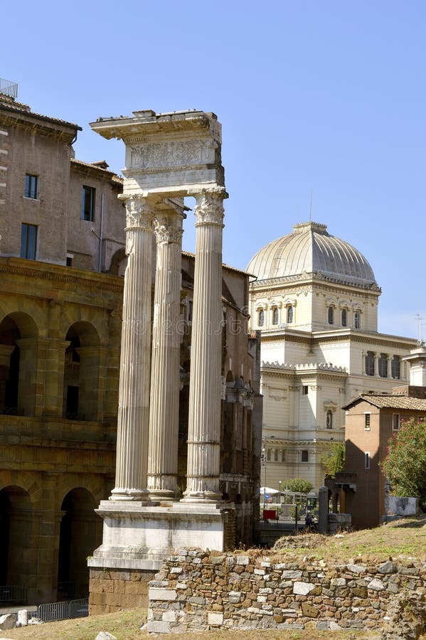 Temple of Apollo in Rome stock photo. Image of monument - 85798808