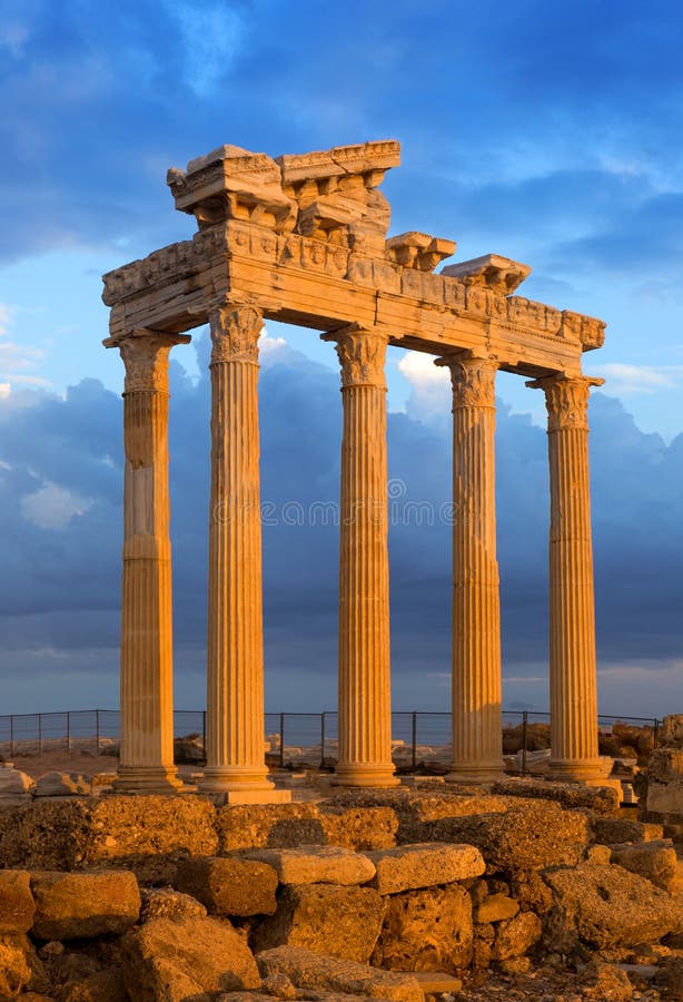 Temple of Apollo ruins stock photo. Image of greek, antique - 46302178