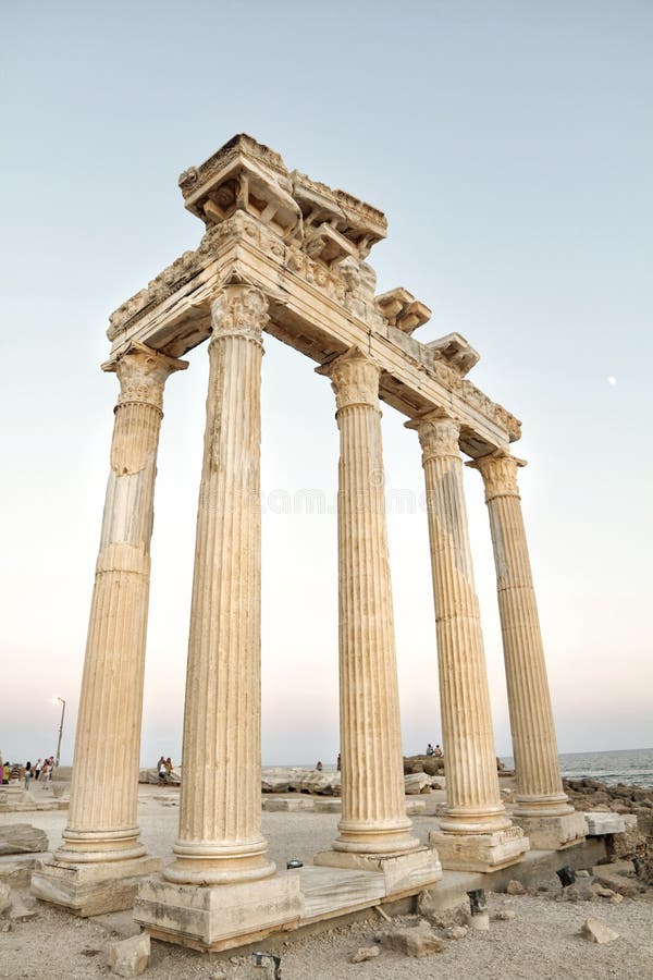 Apollon Temple in Side stock image. Image of side, apollon - 6091695