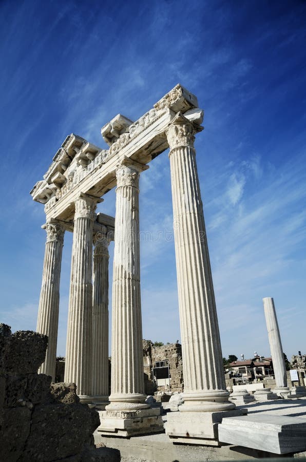 Temple of Apollo in Side stock image. Image of history - 67656717
