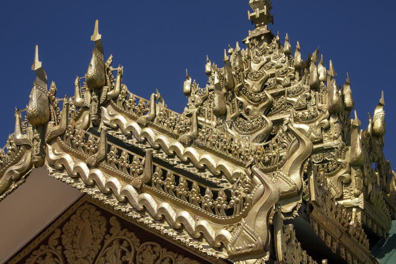 Temple Architecture - Myanmar (Burma) Stock Image - Image of religious ...
