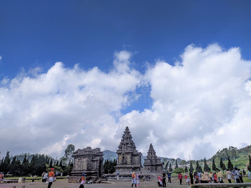 Temple Arjuna dieng editorial photo. Image of landmark - 250388576