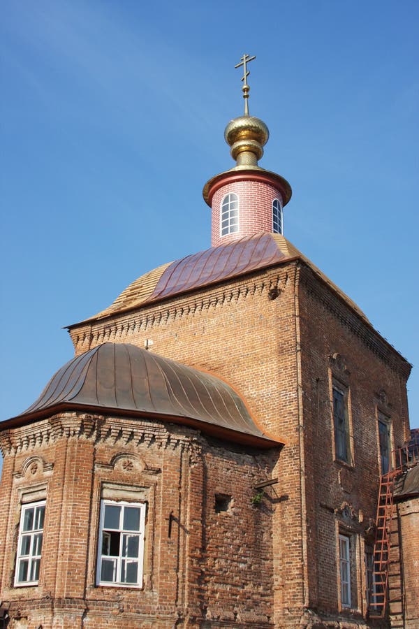Temple on a Background Blue Sky, City Tula Stock Photo - Image of ...