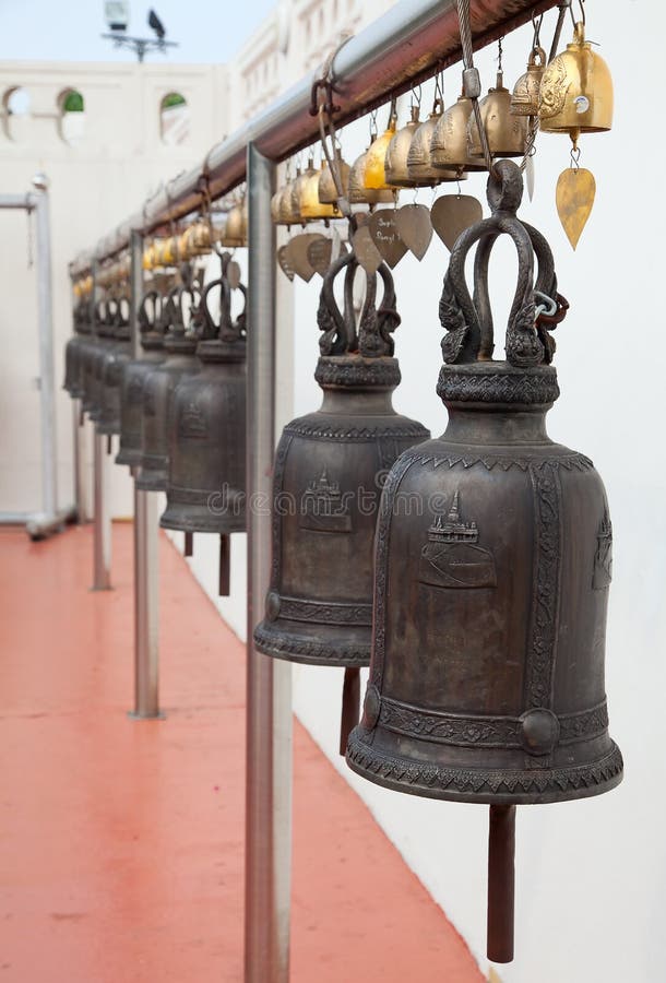 Temple bell stock photo. Image of passage, decoration - 25106376