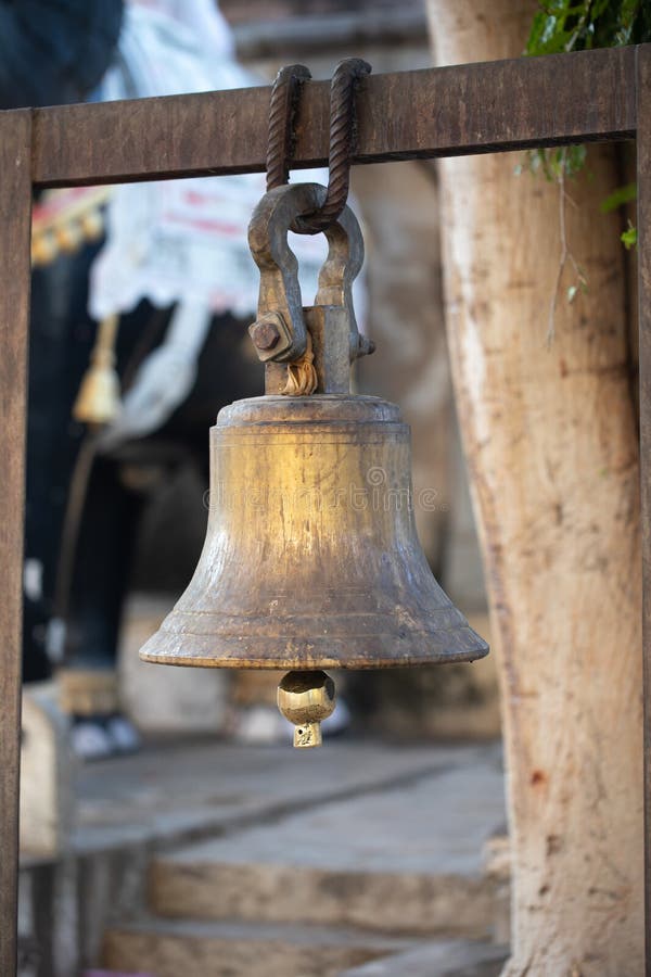 Temple Bell stock image. Image of city, hanging, engrave - 153105931