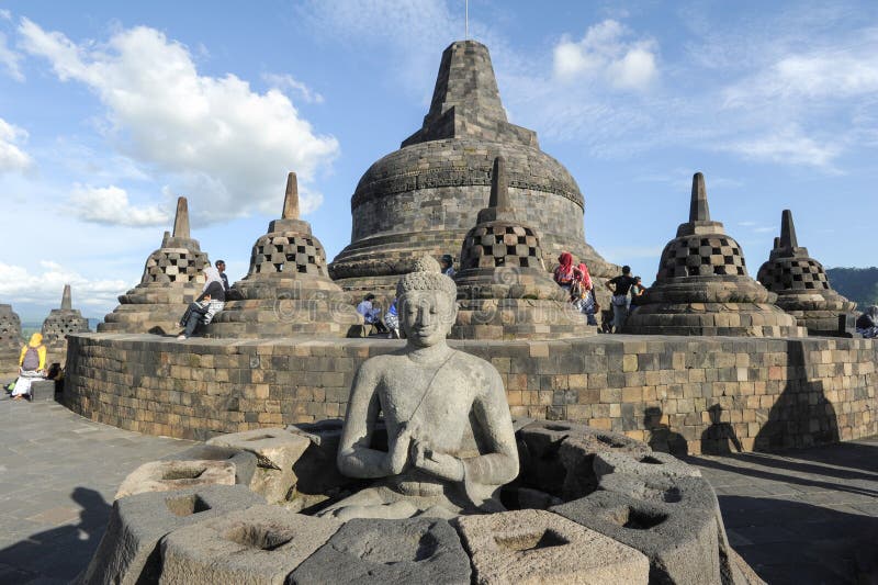 The Temple of Borobudur on Java, Indonesia Editorial Stock Photo ...