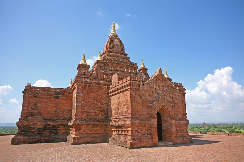 Temple building in Bagan stock image. Image of burmese - 111527953
