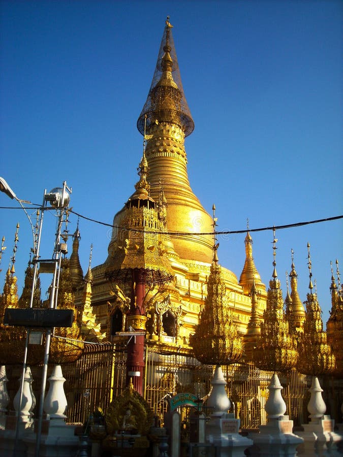 A temple in burma stock image. Image of asian, misty - 113939933