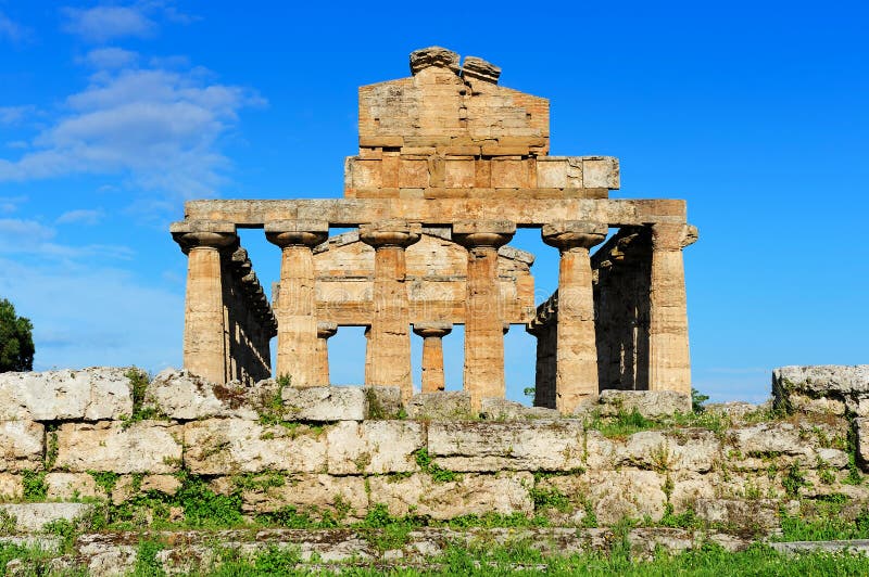 Temple of Ceres (Athena) stock image. Image of landmark - 35703559
