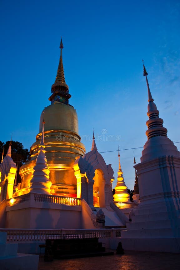 Temple in Chiang Mai stock photo. Image of monument, architecture ...