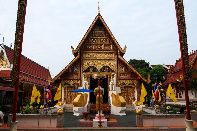 Temple in Chiang Rai stock image. Image of siam, religion - 36410529