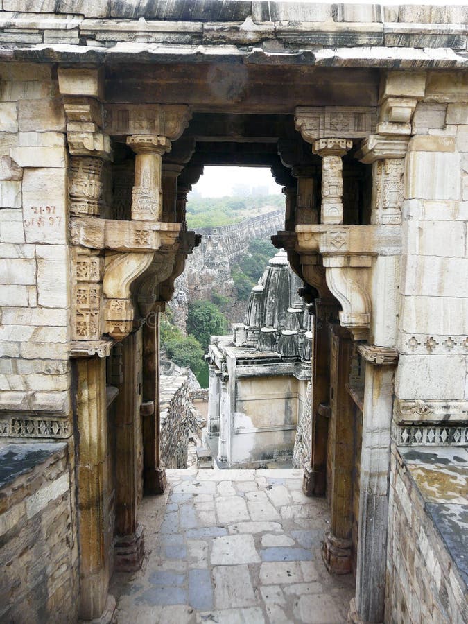 Temple in Chittogarh Fort, India Stock Image - Image of world, palace ...