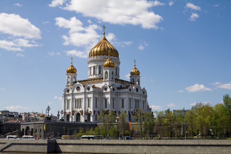 Temple of Christ the Savior in Moscow Stock Image - Image of religious ...