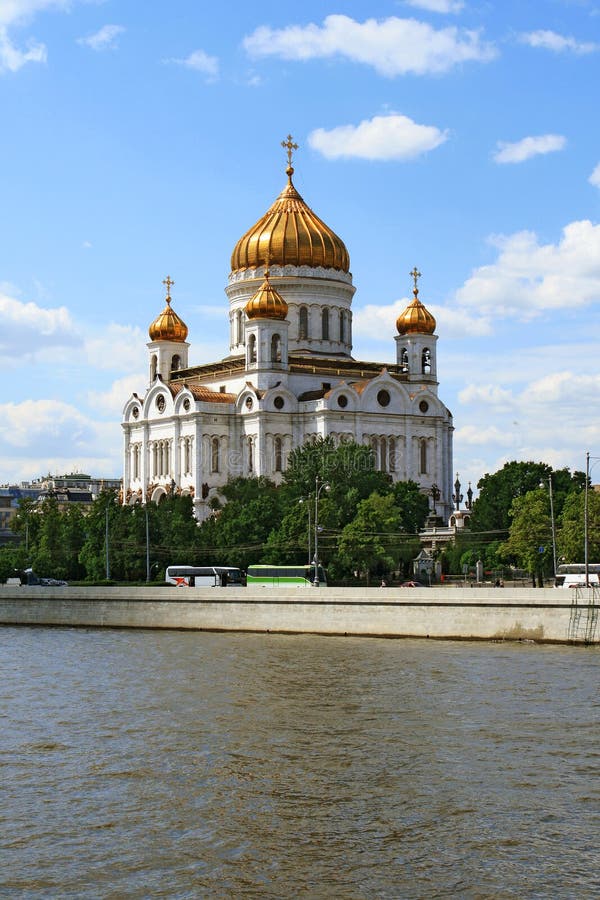 Temple of Christ the Savior in Moscow Stock Image - Image of sacred ...