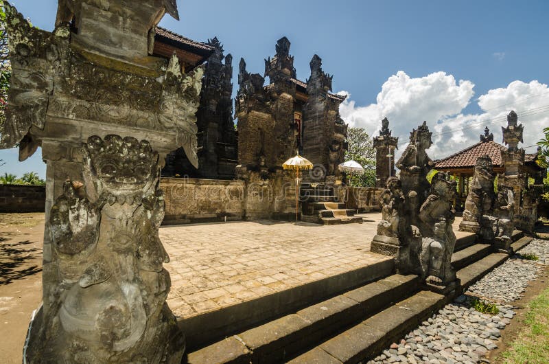 Pura Beji Temple in Bali Indonesia Stock Image - Image of excursion ...