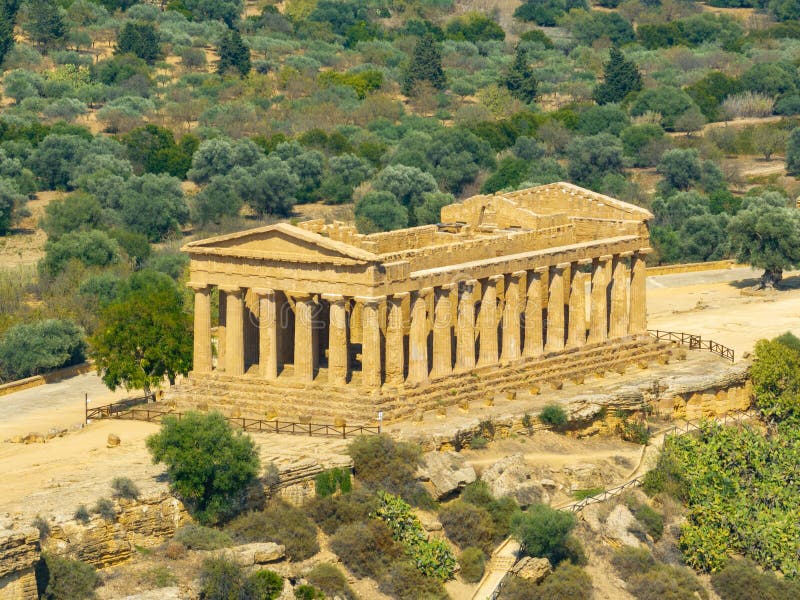 Valley of the Temples - Agrigento, Sicily, Italy Stock Photo - Image of ...