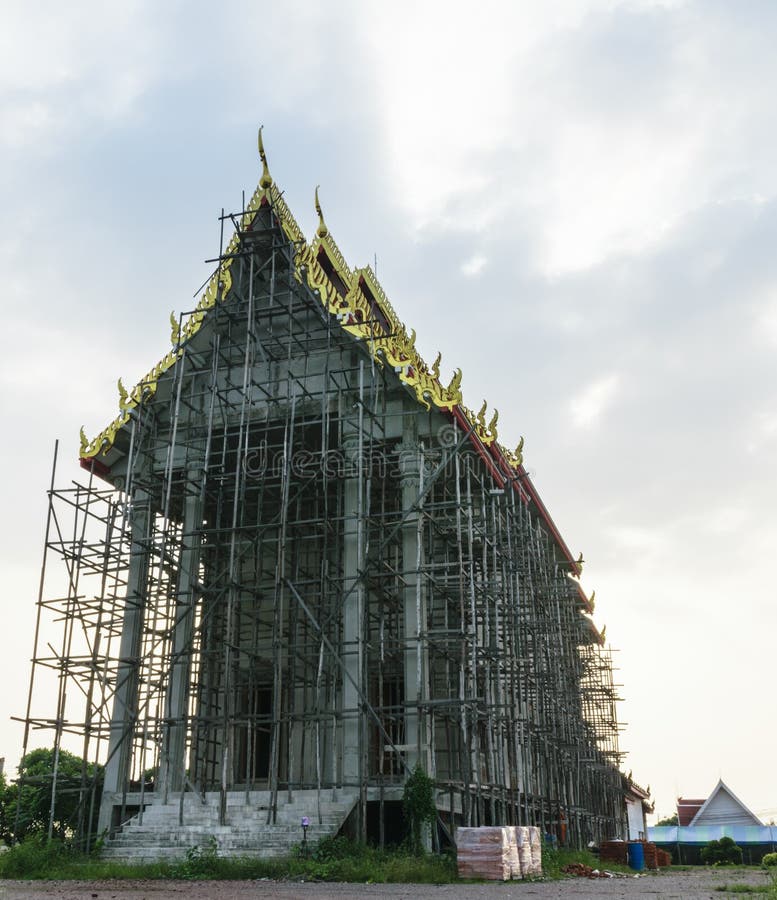Temple construction stock photo. Image of site, built - 21317168
