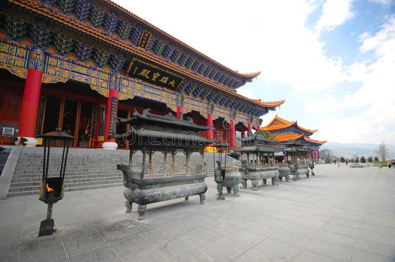Temple in Dali stock photo. Image of culture, dynasty - 34752348