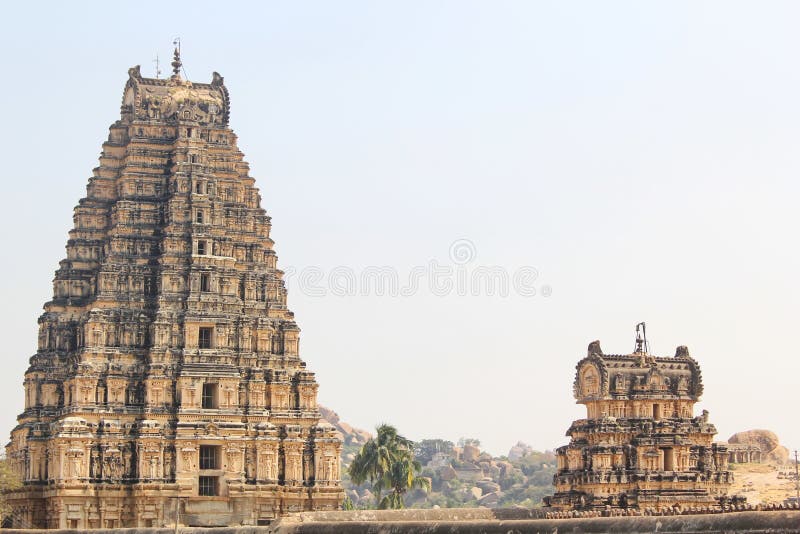 Temple De Lord Virupaksha, Hampi, Inde Image éditorial - Image of ...