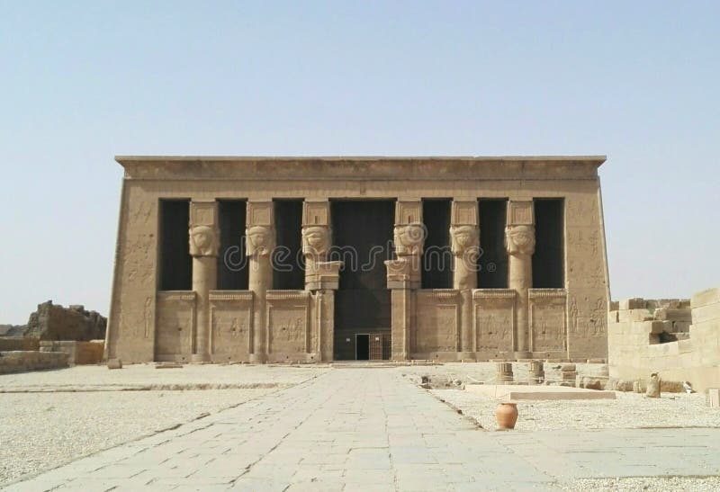 The Temple of Dendera in Egypt Stock Photo - Image of egypt, temple ...