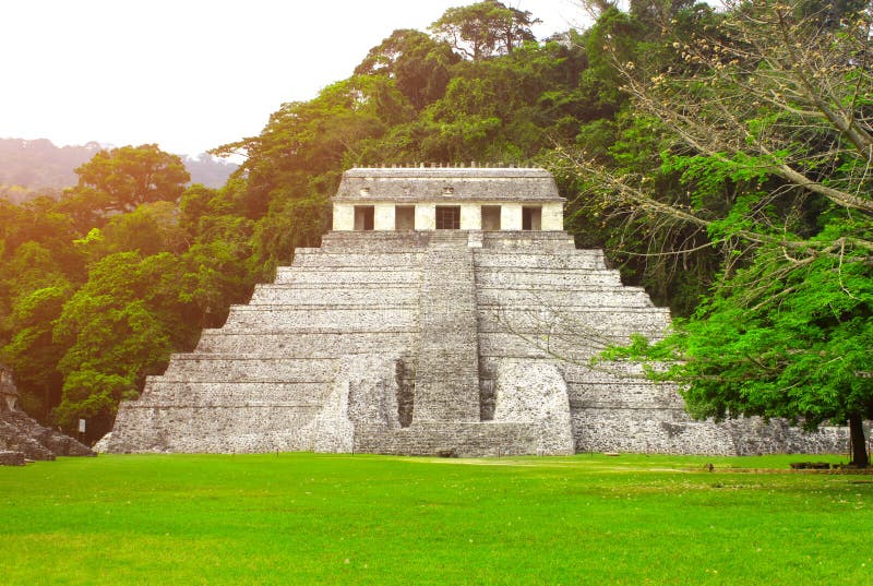 Le Temple Des Inscriptions, Palenque, Chiapas, Mexique Photo stock ...