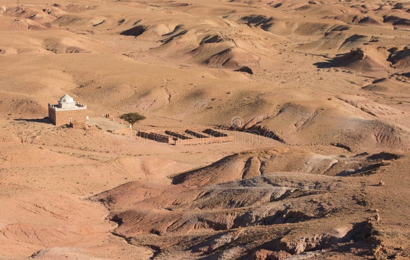 Temple in desert Morocco stock photo. Image of africa - 38013968