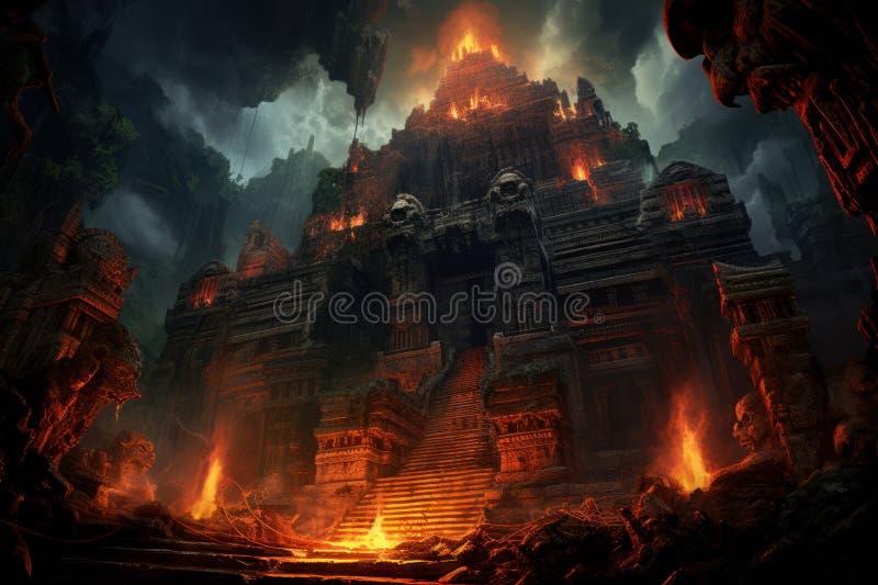 Temple of Doom Stairs. Generate Ai Stock Illustration - Illustration of ... Temple of Doom Stairs. Generate Ai Stock Illustration - Illustration of ...