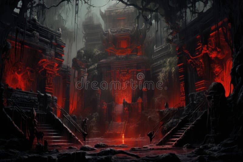 Temple of Doom Stairs. Generate Ai Stock Illustration - Illustration of ... Temple of Doom Stairs. Generate Ai Stock Illustration - Illustration of ...