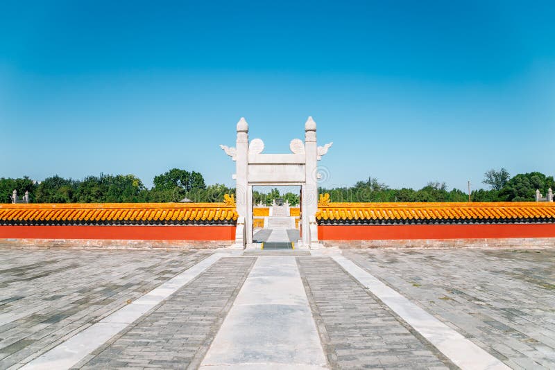 Temple of Earth, Ditan Park in Beijing, China Stock Photo - Image of ...
