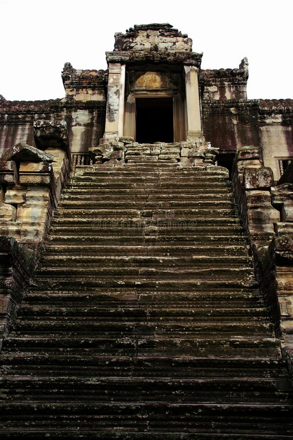 Temple entrance Angkor Wat stock image. Image of temple - 6932463