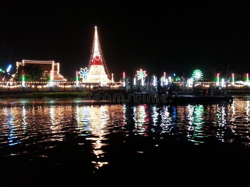 Temple fair stock photo. Image of thailand, river, temple - 51007310
