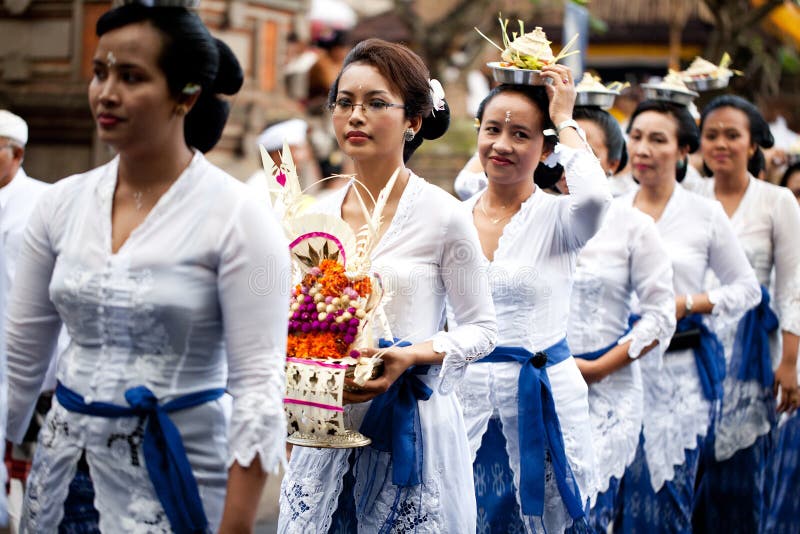 Temple Festival Odalan editorial stock image. Image of bali - 20111724
