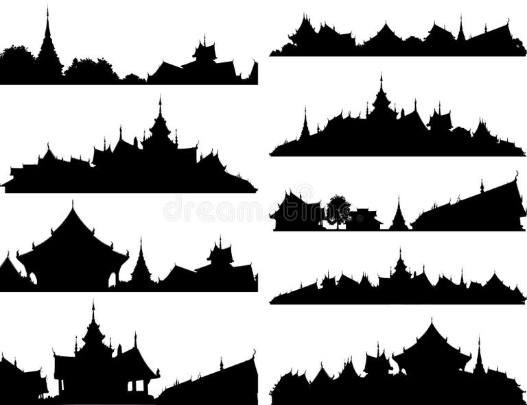 Temple Outline Stock Illustrations – 16,222 Temple Outline Stock ...