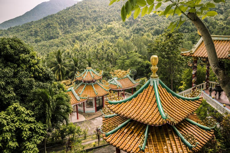Temple in the forest stock image. Image of architecture - 83428683