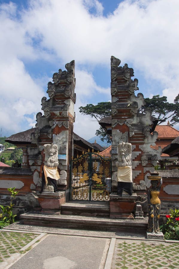 Temple gate on the Bali stock photo. Image of indonesia - 45078638