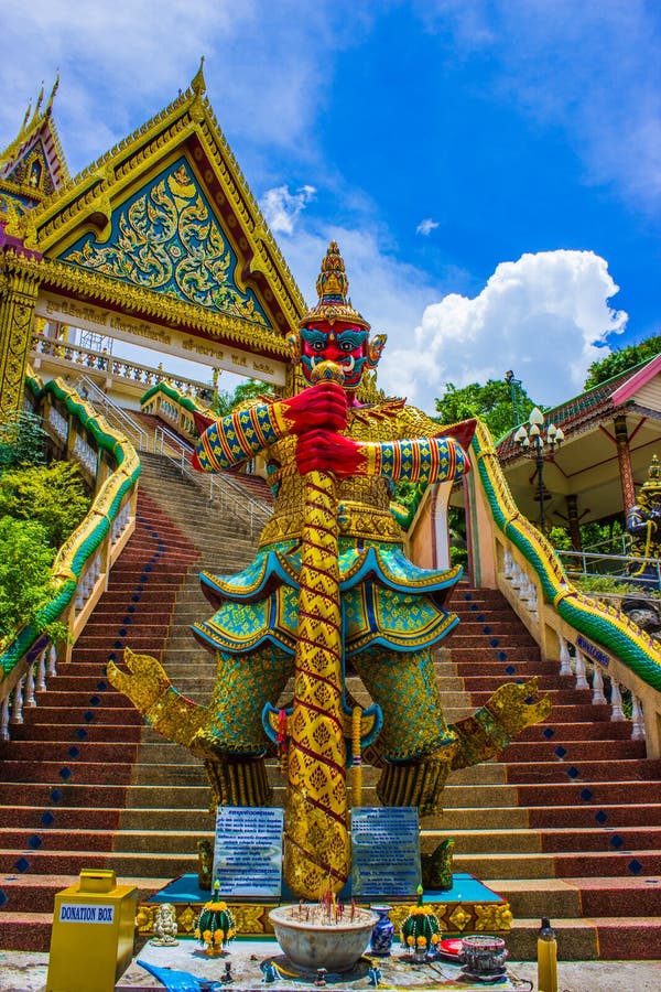 Temple with Giant at Phuket Stock Image - Image of east, outdoor: 40639063