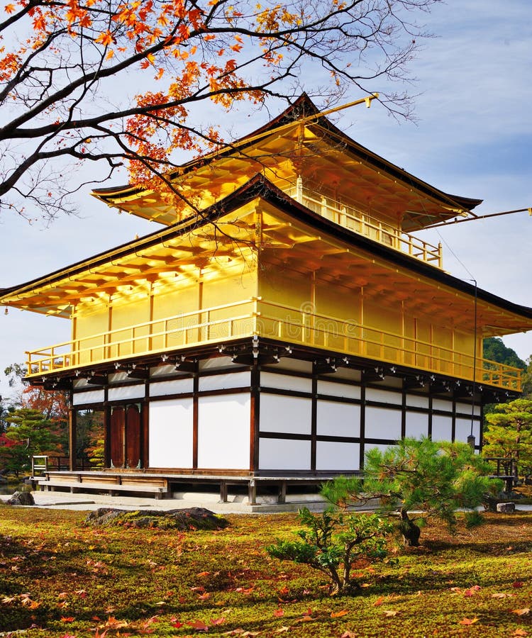 Temple of the Golden Pavilion Stock Image - Image of fall, beautiful ...