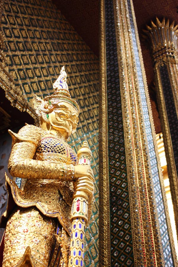 Temple Guardian stock image. Image of bangkok, giant - 28159427