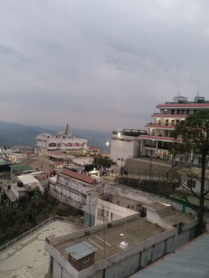 The Temple and Guest House in India Stock Image - Image of guest ...